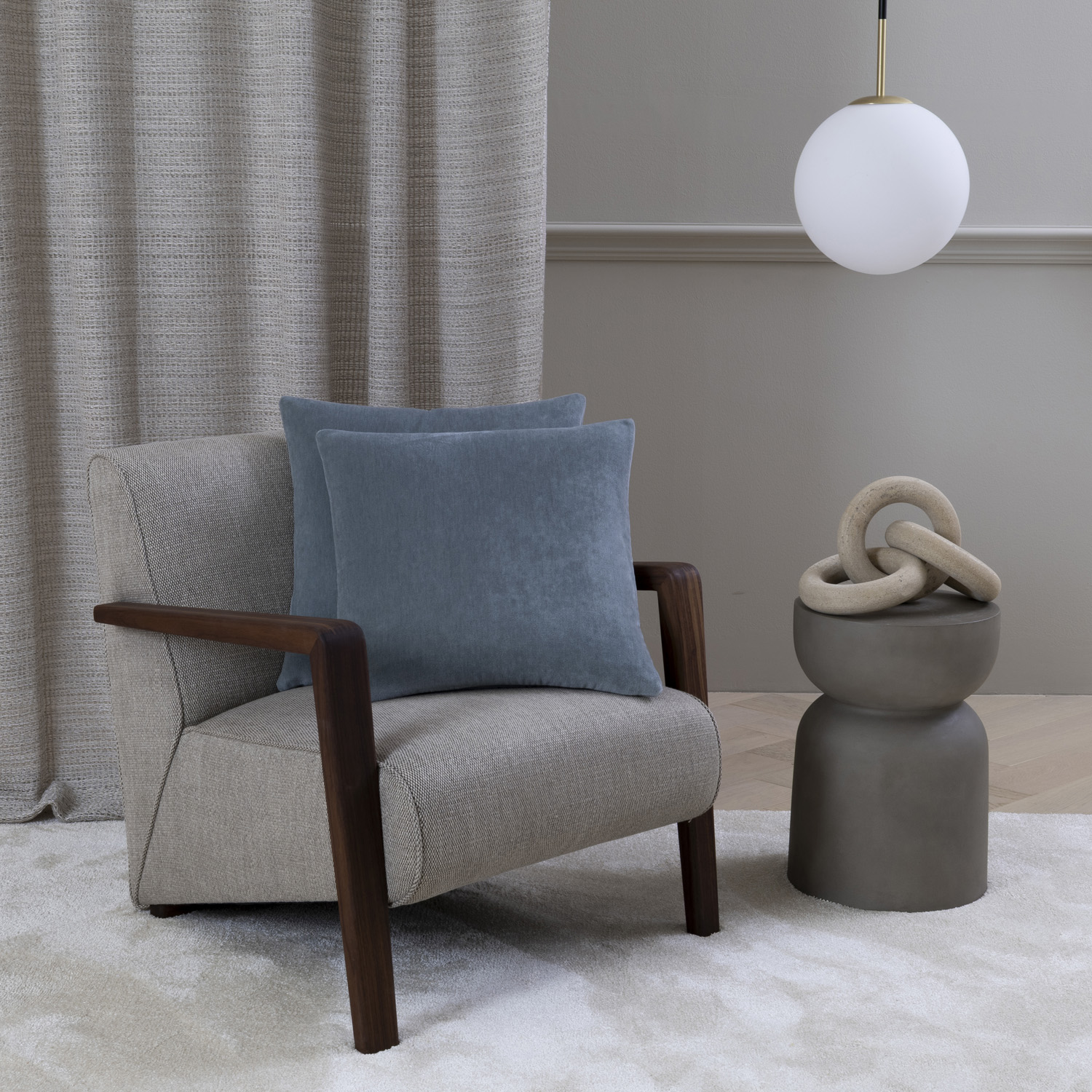 Luxury Wool Velvet Decorative Pillow Cover | Frette